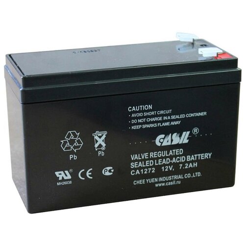 Свинцово-кислотный аккумулятор CASIL CA1272 (12 В, 7.2 Ач)