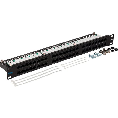 Патч-панель Lanmaster TWT-PP48/1U-U6 19" 1U 48xRJ45 кат.6 UTP