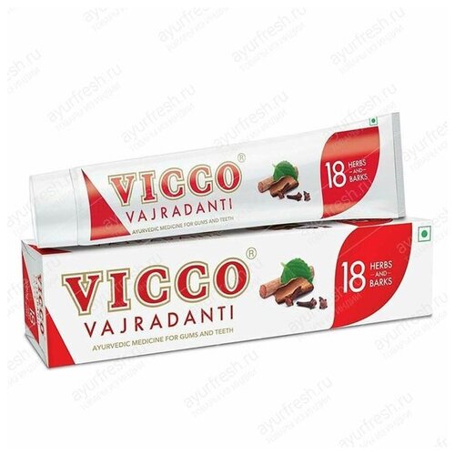Зубная паста Vicco Vajradanti 18 трав 100г