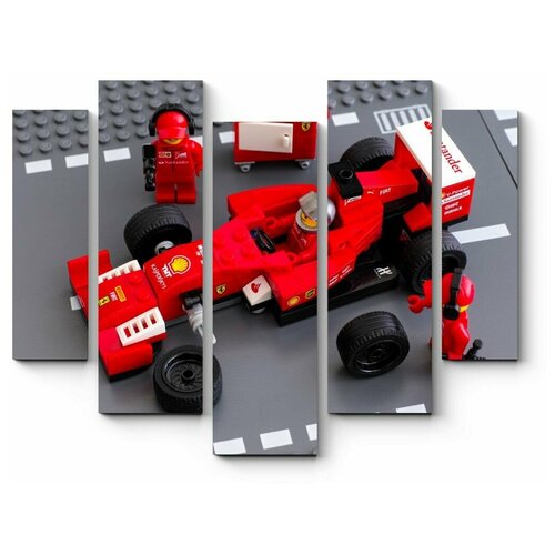 Модульная картина Lego команда Ferrari F14 T гоночный автомобиль211x171