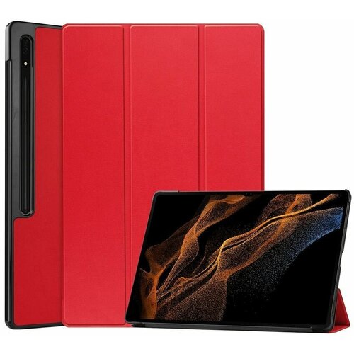 Умный чехол для Samsung Tab S8 Ultra SM-X900 (14.6), красный