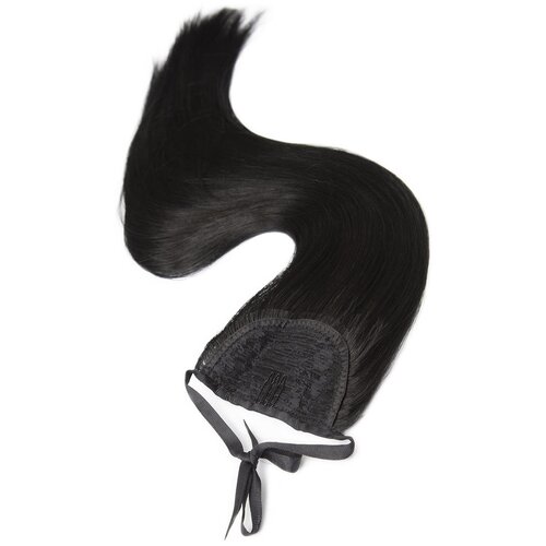 Hairshop Хвост на ленте Berkana 1.0 50 см (60 гр) (Черный)