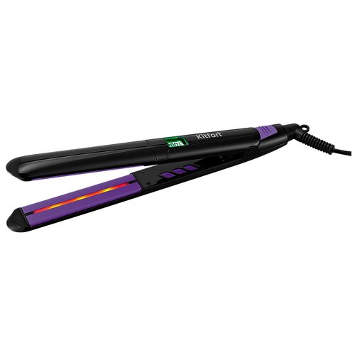 Выпрямитель для волос Kitfort КТ-3226-1 черно-фиолетовый