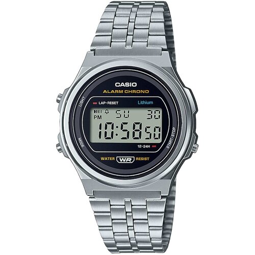Наручные часы CASIO Vintage A171WE-1A, серый, черный