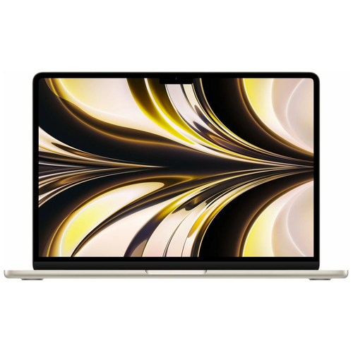 13.6" Ноутбук Apple MacBook Air 13 2022 2560x1664, Apple M2, RAM 8 ГБ, LPDDR5, SSD 256 ГБ, Apple graphics 8-core, macOS, MLY13HN/A, Starlight, английская раскладка
