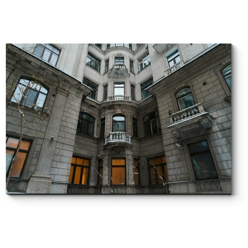 Модульная картина Классический фасад здания 90x60