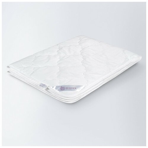 Одеяло облегченное силиконизированное волокно 1,5-спальное (140x205 см) "Валенсия", чехол - поликоттон (80% хлопок, 20% п/э), Ecotex