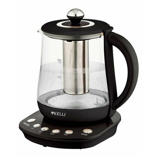 Электрический чайник Kelli KL-1377 1.7л 2200W Черный