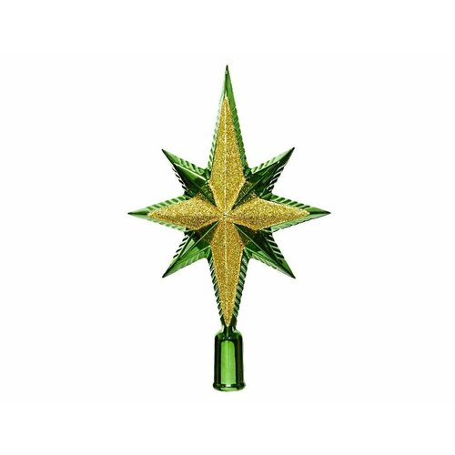 Ёлочная верхушка рождественская звезда, пластиковая, 25.5 см, Kaemingk (Decoris)