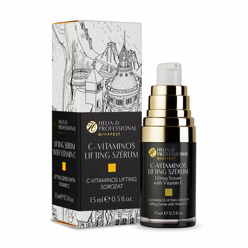 Профессиональная сыворотка для лифтинга кожи с витамином С Lifting Serum with Vitamin C Professional Budapest, 15 мл.