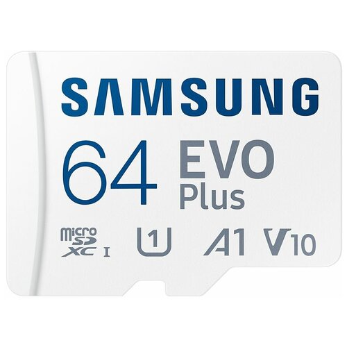 Карта Памяти Samsung EVO Plus microSD 64ГБ (MB-MC64KAEU)
