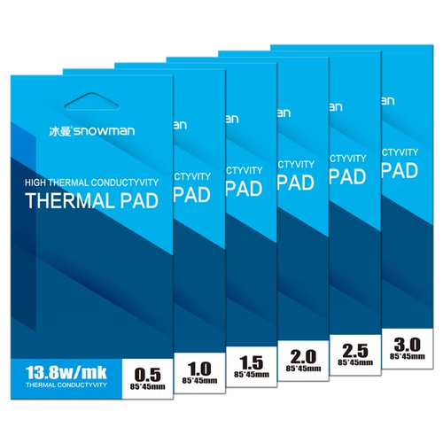 Термопрокладки SNOWMAN THERMAL PAD 0.5 мм, 13,8 Вт/м*К 85 мм х45 мм