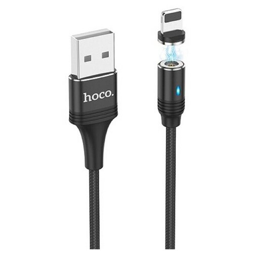 Кабель Hoco U76, USB - Lightning, 2,4 А, 1.2 м, магнитный, черный