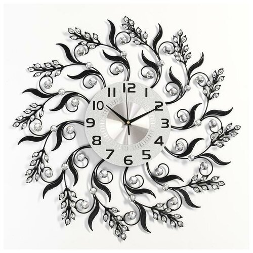 Часы настенные, серия: Ажур, "Огре", плавный ход, d=55.5 см, циферблат 22 см