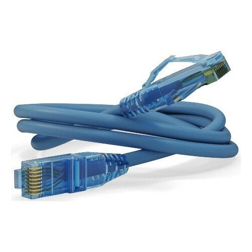 Патч-корд Hyperline L, 5м (PC-LPM-UTP-RJ45-RJ45-C6-5M-LSZH-B)