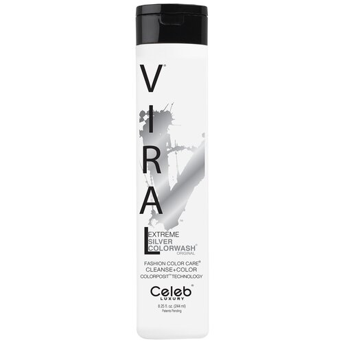 Celeb luxury Шампунь для яркости цвета серебрянный Viral Shampoo EXTREME SILVER 244 мл