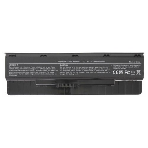 Аккумулятор (батарея) для ноутбука Asus R501J (A32-N56 11,1V 5200 mAh)