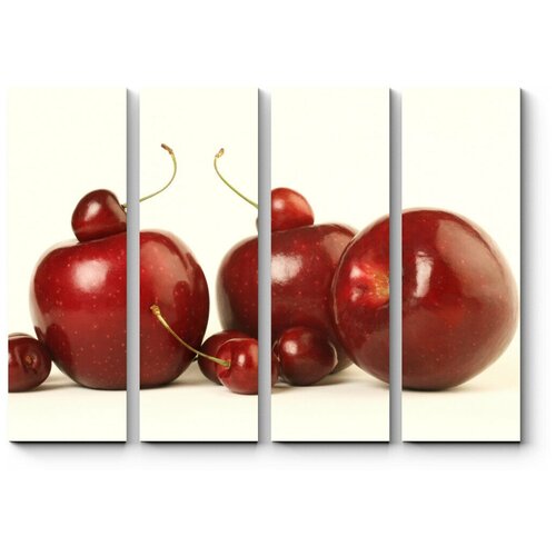 Модульная картина Вишнево-яблочное настроение 130x98