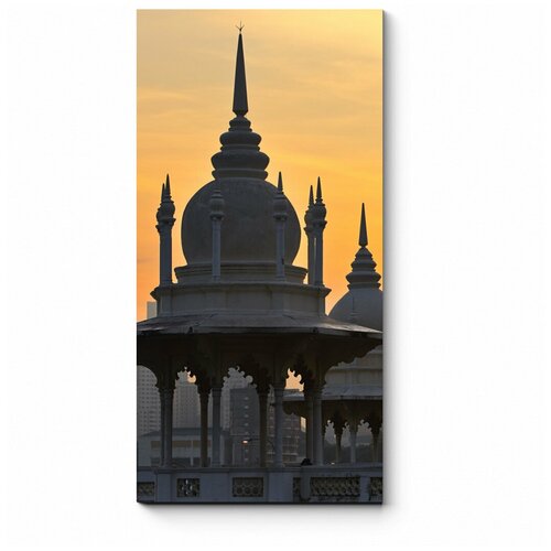 Модульная картина Куала-Лумпур на рассвете 90x180