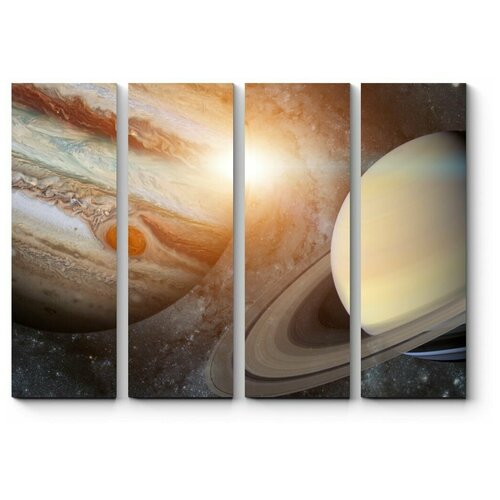 Модульная картина Кольца Сатурна 160x120