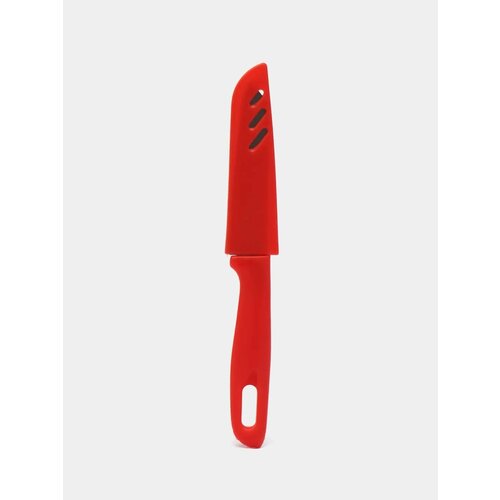 Нож кухонный в футляре / Нож туристический, цвет красный
