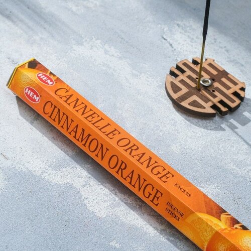 Благовония HEM "Cinnamon Orange. Корица Апельсин", 20 палочек в упаковке, шестигранник