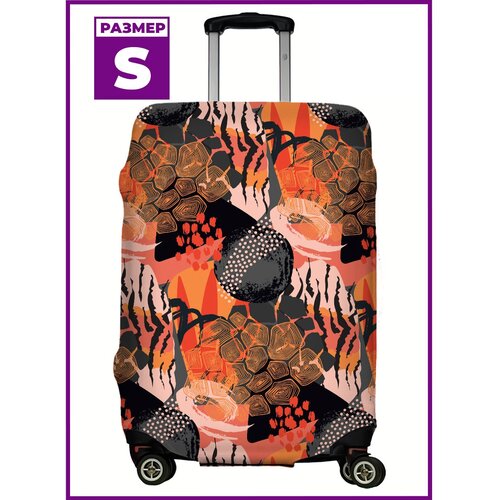Чехол для чемодана LeJoy, размер S, оранжевый, серый