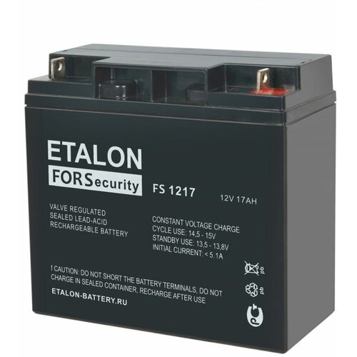 Аккумулятор FS 12В 17Ач (FS 1217) | код.100-12/17S | Etalon battery (4шт. в упак.)