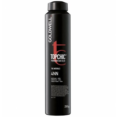 Goldwell Topchic стойкая крем-краска для волос, 4NN средне-коричневый экстра, 250 мл