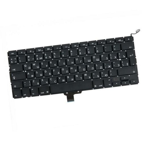 Клавиатура ZeepDeep для для MacBook Pro 13 A1278, для Late 2008 - Mid 2012, Г-образный Enter RUS