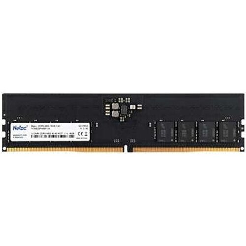 Оперативная память Netac DDR5 16Gb 4800MHz pc-38400 Basic (NTBSD5P48SP-16)