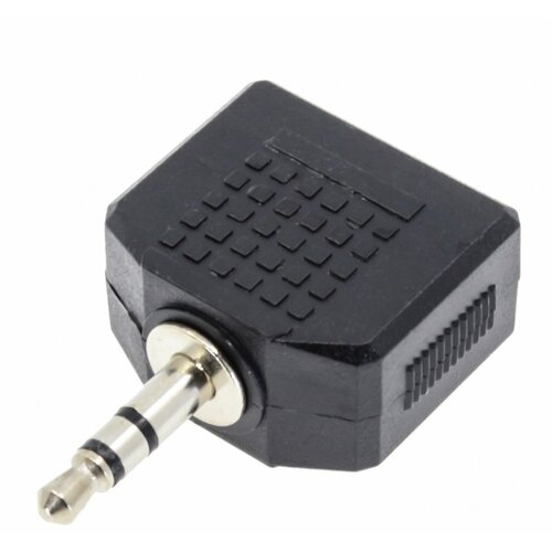 Адаптер-переходник SmartBuy для наушников mini jack 3.5 mm (M) - 2 х mini jack 3.5 mm (F) блочный