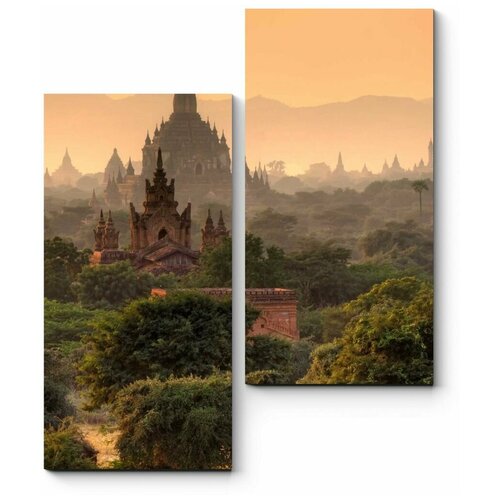 Модульная картина сказки баган Мьянма руины40x50