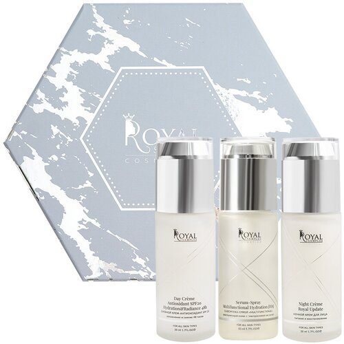 Royal Samples Косметический набор PERFECT SKIN 24/7 (крем дневной, крем ночной, сыворотка с гиалуроновой кислотой)