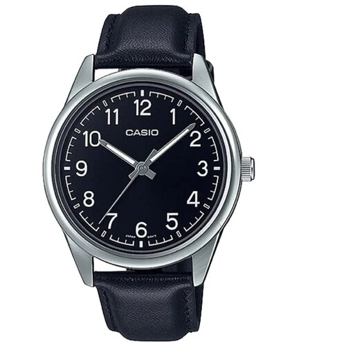 Наручные часы CASIO Collection MTP-V005L-1B4UDF, черный, серебряный