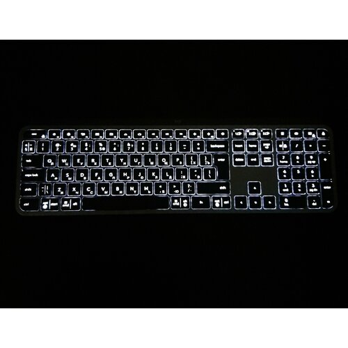 Беспроводная клавиатура Logitech MX Keys черный, русская, 1 шт.