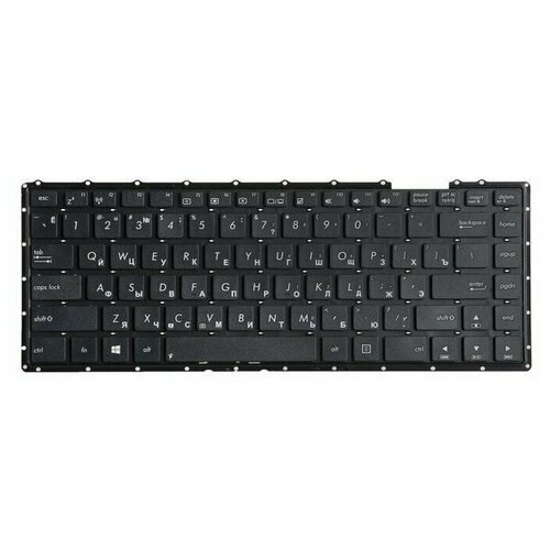 Клавиатура для ноутбука Asus F401, F401A, F401U, X401, X401A, X401U, черная без рамки, гор. Enter ZeepDeep