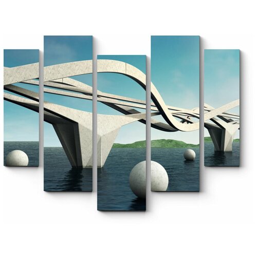 Модульная картина Пластичный мост 131x106