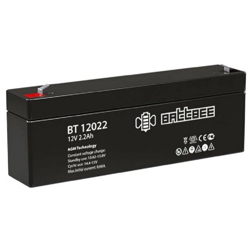 Аккумулятор Battbee BT-12022 (12В, 2.2Ач / 12V, 2.2Ah / вывод F1)