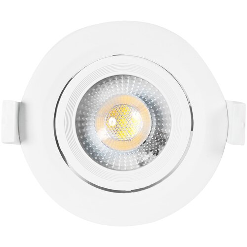 Светильник точечный светодиодный встраиваемый KL LED 22A-5 90 мм 4 м² белый свет цвет белый