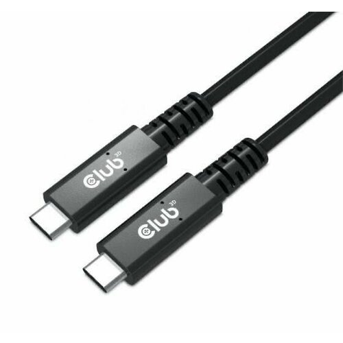 Кабель CLUB 3D CAC-1571 USB C / USB C (M/M), двунаправленный, USB-IF, 0.8 м, для ПК, смартфона(CAC-1571)
