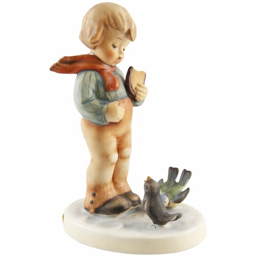 Коллекционная статуэтка Hummel "Наблюдатель за птицами" из серии "Детки". Фарфор, ручная роспись. Германия, Goebel, 1990-1999 годы.