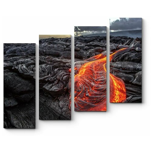 Модульная картина Удивительная лава 100x86