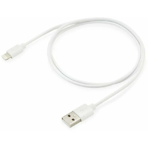 Кабель, Buro, Lightning (m) - USB (m), 0.8м, белого цвета