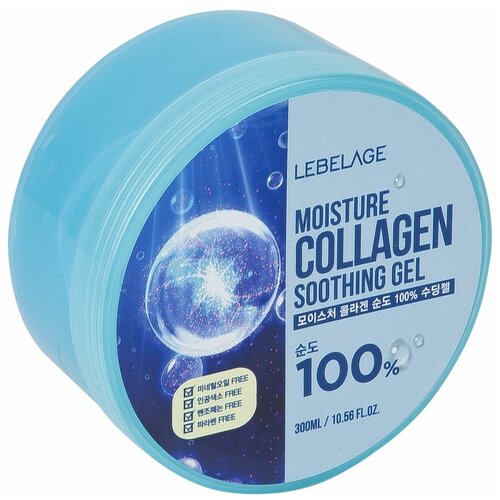 Lebelage Универсальный гель с коллагеном / Moisture Collagen 100% Soothing Gel, 300 мл