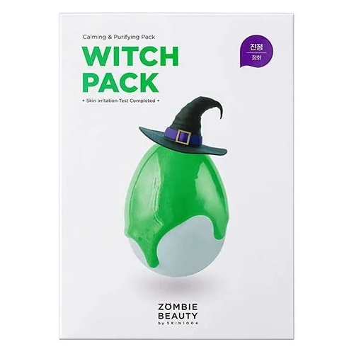 SKIN1004 / Корея / Набор масок для лица с зеленым чаем, успокаивающая кожу, ZOMBIE BEAUTY Witch Pack 8 шт