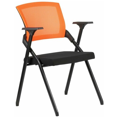 Кресло компьютерное конференц M2001 складное ткань сетка оранжевый