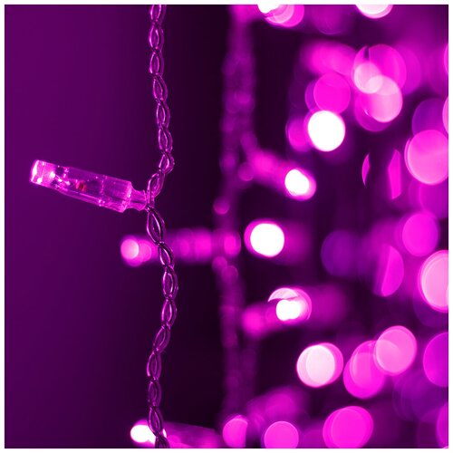 Светодиодная гирлянда ARD-CURTAIN-CLASSIC-2000x1500-CLEAR-360LED Pink (230V, 60W) (Ardecoled, IP65)