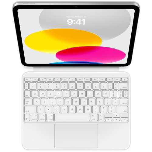 Клавиатура Apple Magic Keyboard Folio для iPad Gen 10 белый, английская, 1 шт.
