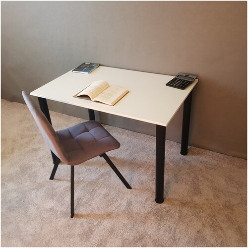 Письменный стол 110*70 см Чёрные ножки. 22 мм столешница ЛДСП Компьютерный Офисный Рабочий